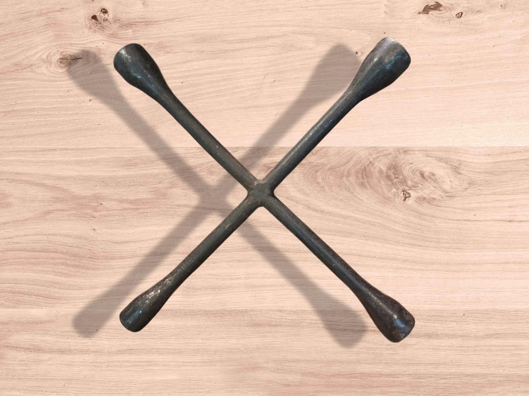 Antique Black 4 Way Lug Wrench,spider Wrench,cross Wrench,1850,rusty ...