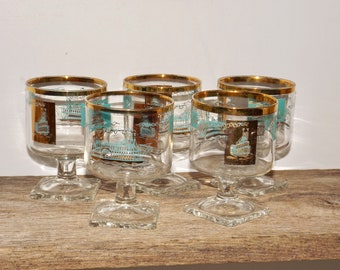 Footed glassware | Etsy