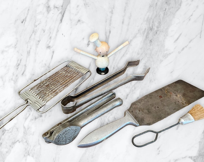 Aluminum Kitchen Utensils,set of 5,tomato Slicer,cake Server,tongs ...