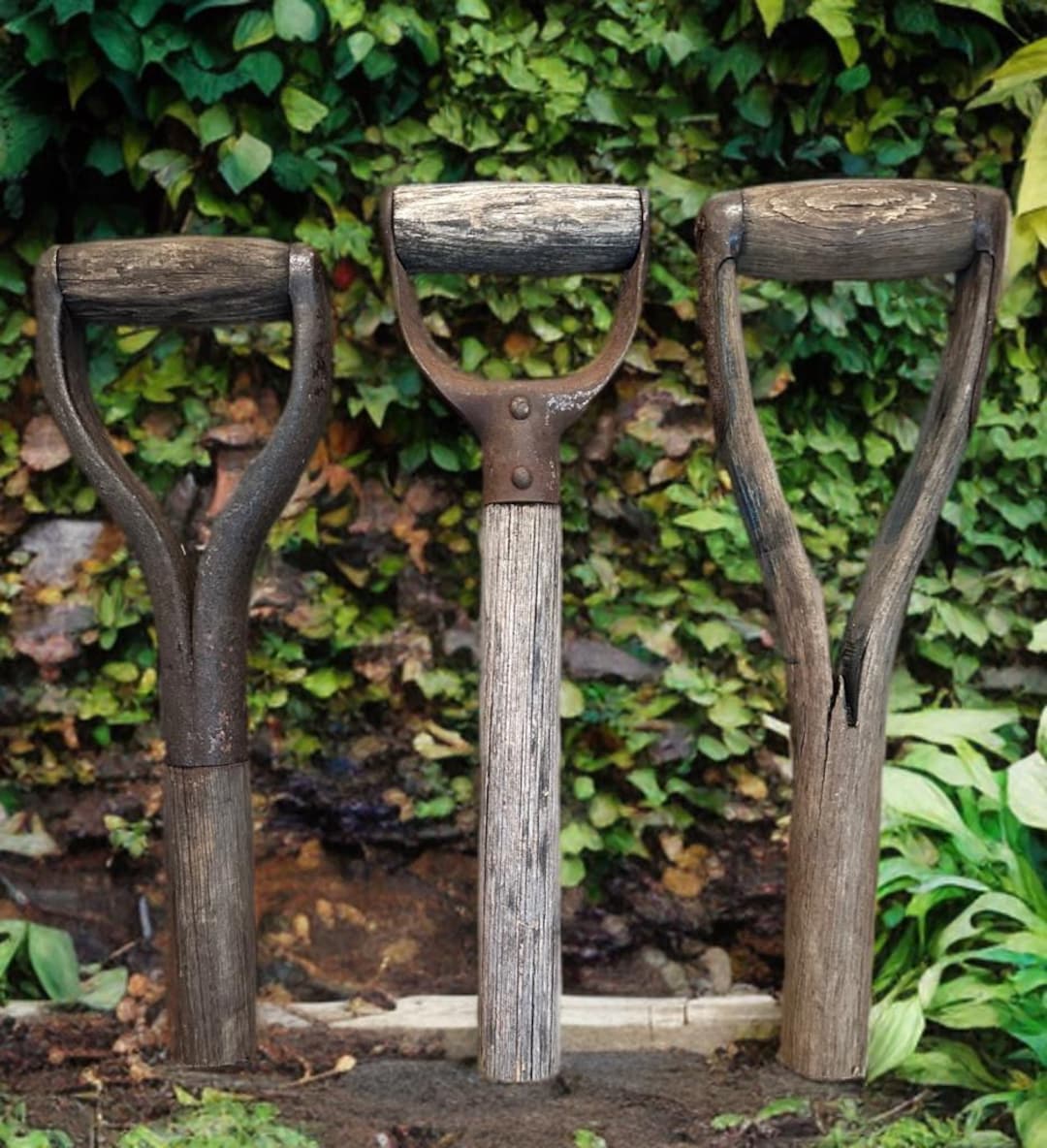 Antique Rusty Shovel Handles,pick One,garden,outdoor Tool,rustic,old ...