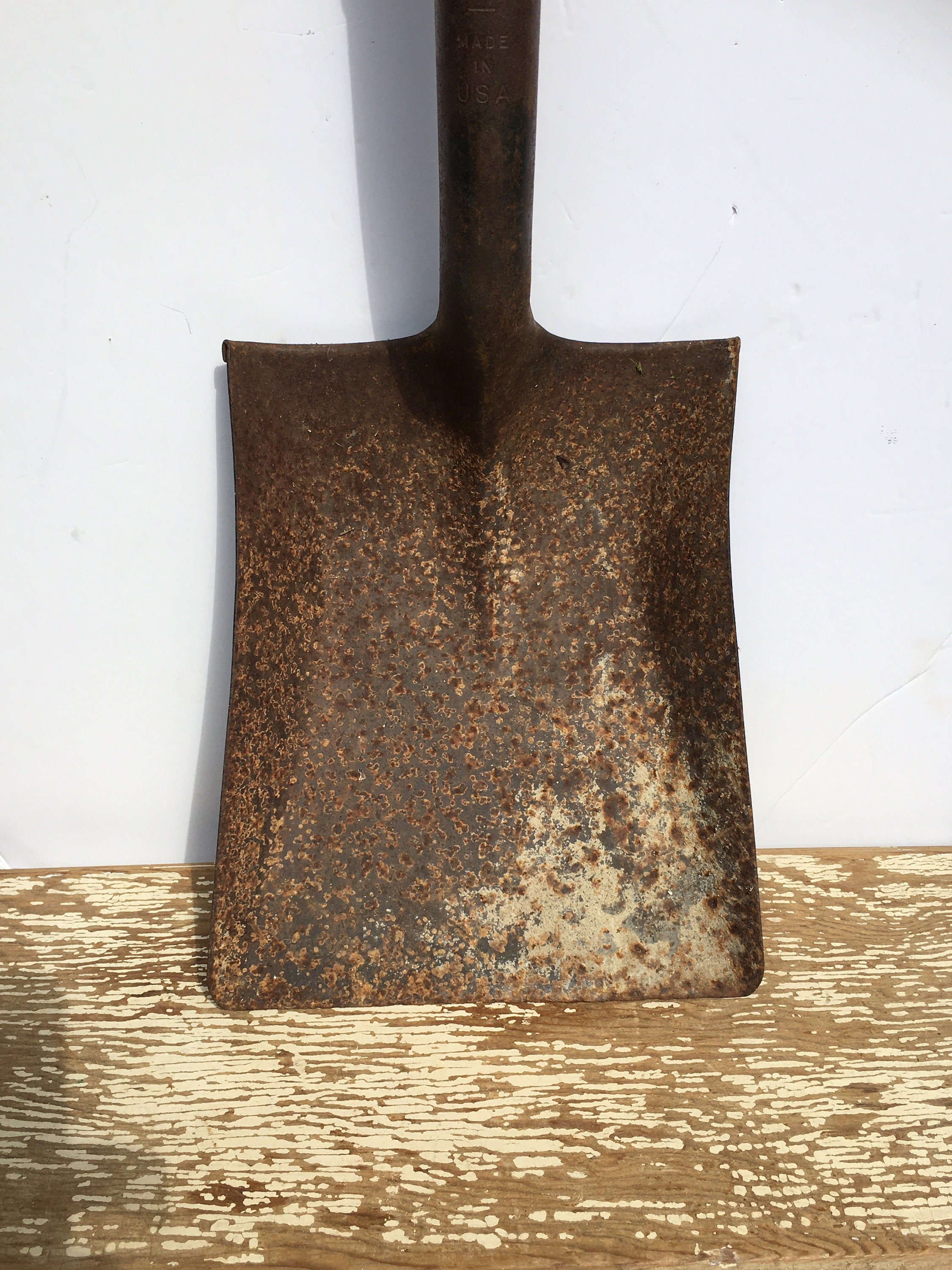 Antique Rusty Shovel Headpick Oneno Handlegardenoutdoor - Etsy