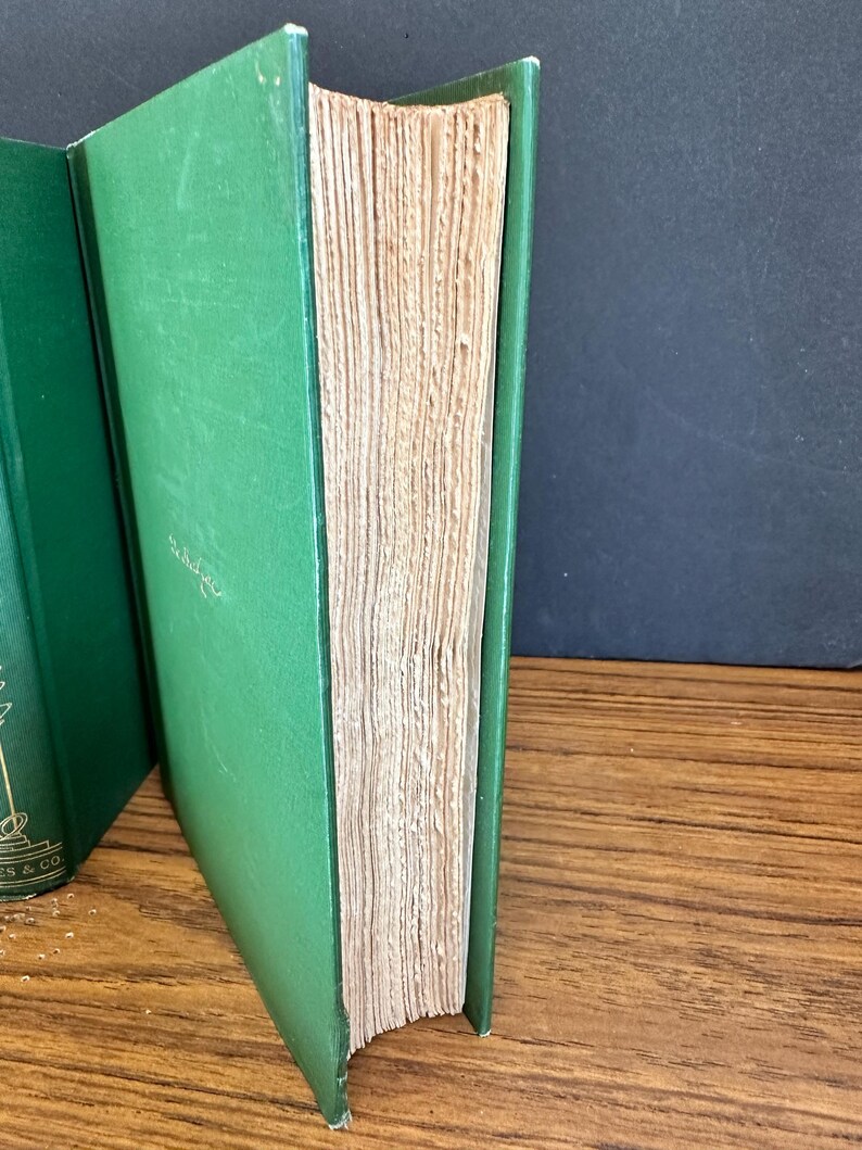 Honore De Balzac,antique Green Ornate Books,1901,set of 6,green Book ...