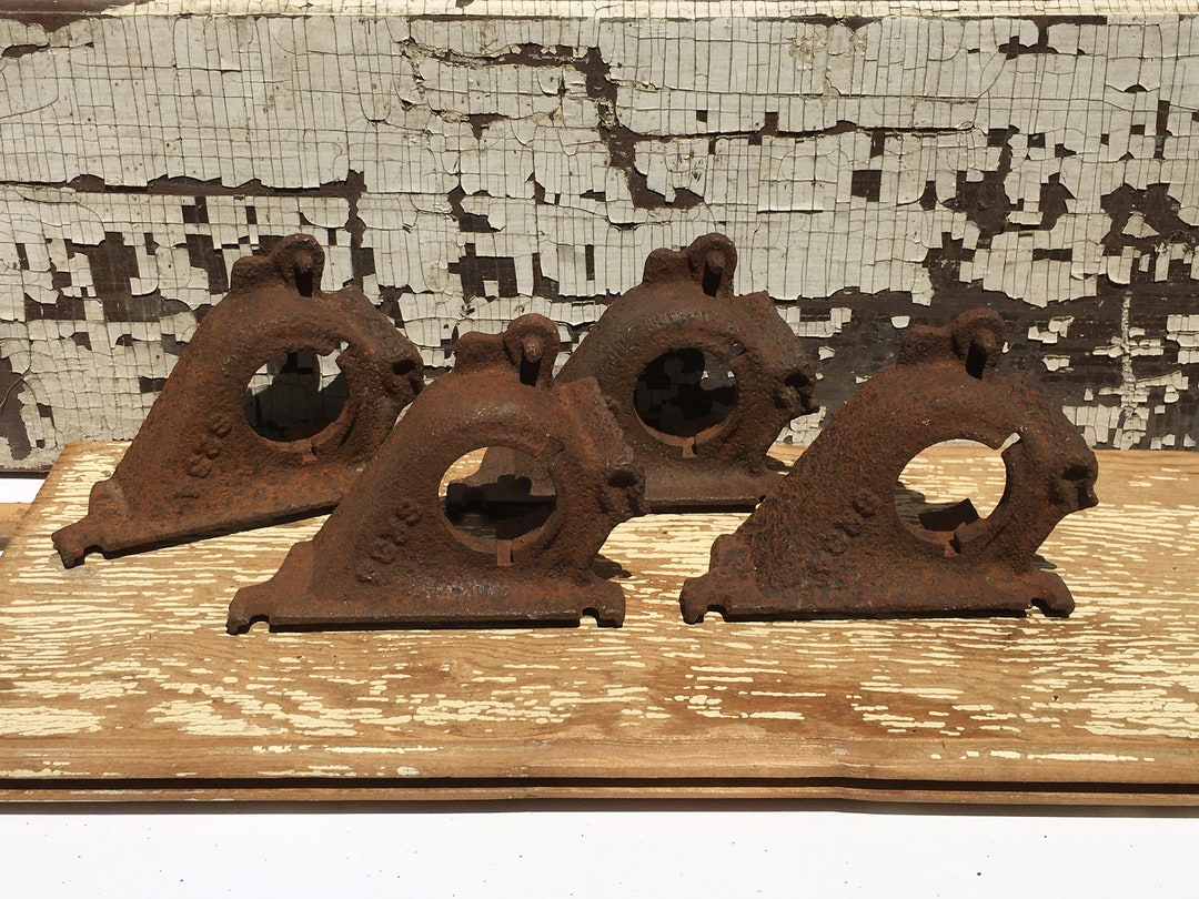 Antique Rusty Machine Parts,set of 4,small Equipment Parts,garden Art ...