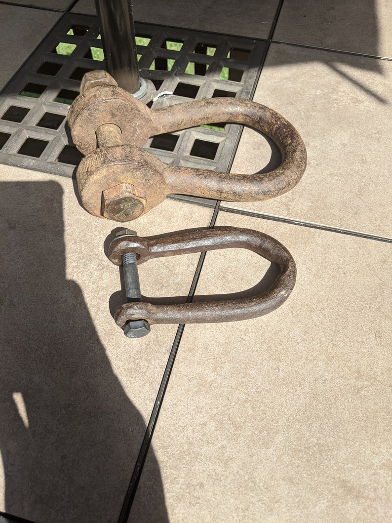 Set 5 Metal Crane Shackles Rigging Construction Decorheavy - Etsy