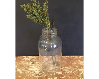 Vintage Texize Glass Jar One Half Gallon With Lid Collectible Glass - Etsy