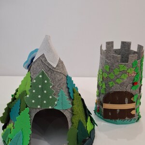 Felt Castle for Dragons and Princess for Pretend Play Scenes - Etsy