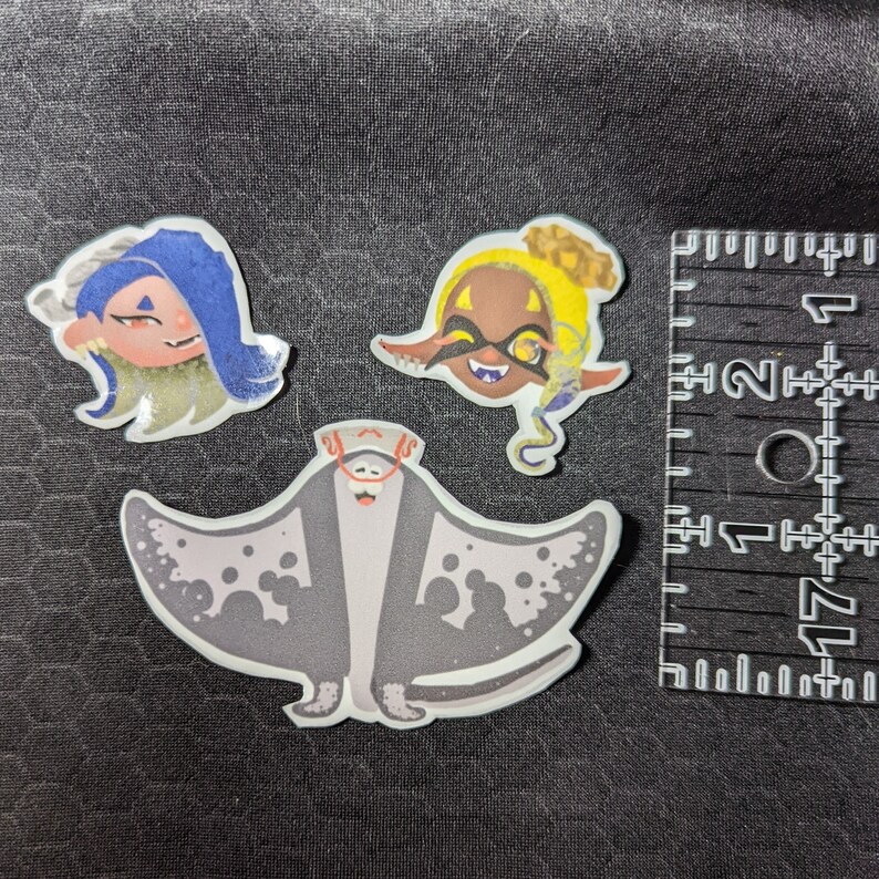 Splatoon 3 Deep Cut Stickers shiver Big Man & Frye 2.5 - Etsy