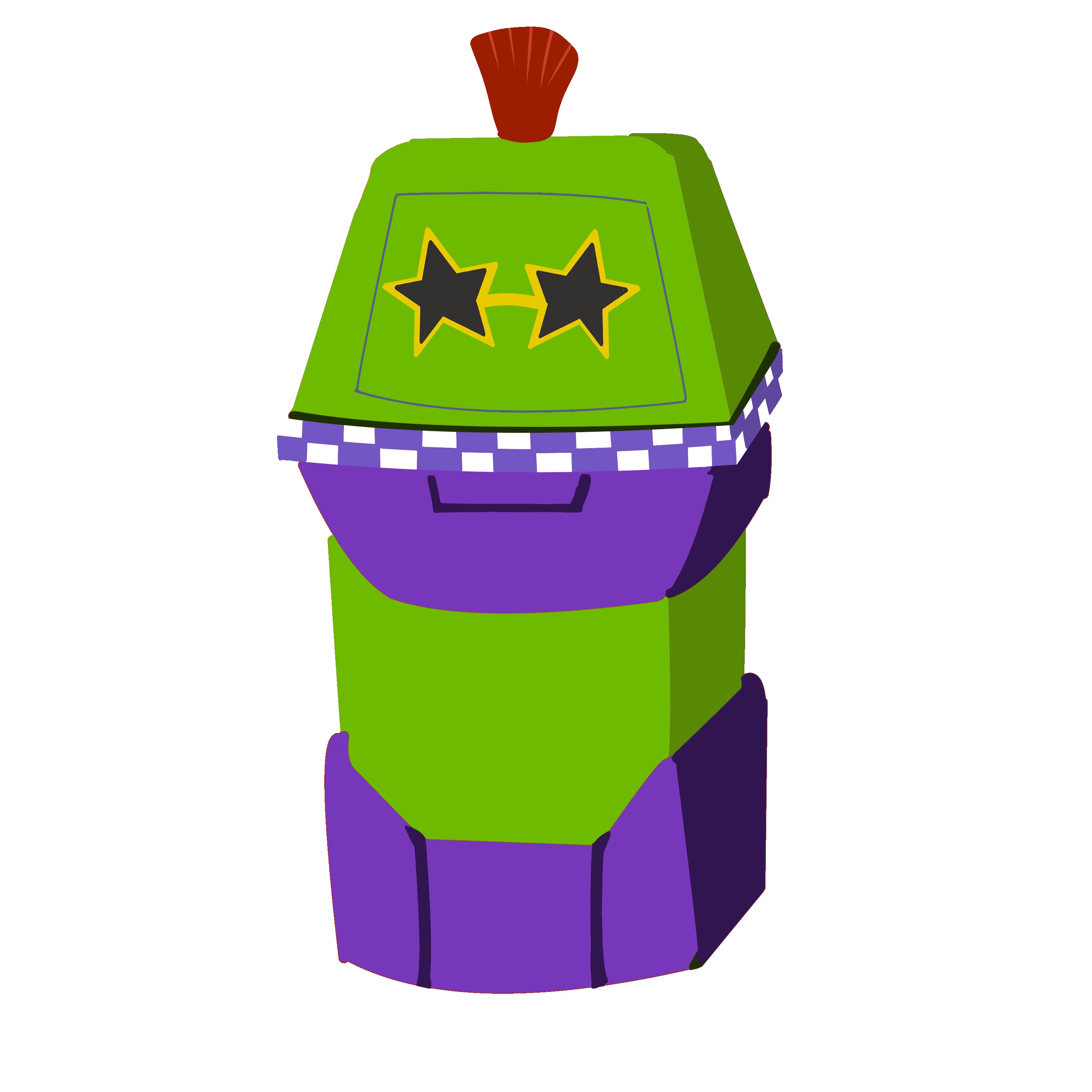 Five Nights at Freddy's Security Breach Trash Can Stickers (freddy ...