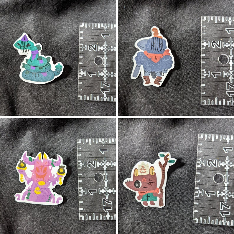 Cult of the Lamb Stickers flinky Klunko & Bop Ratau and - Etsy Ireland