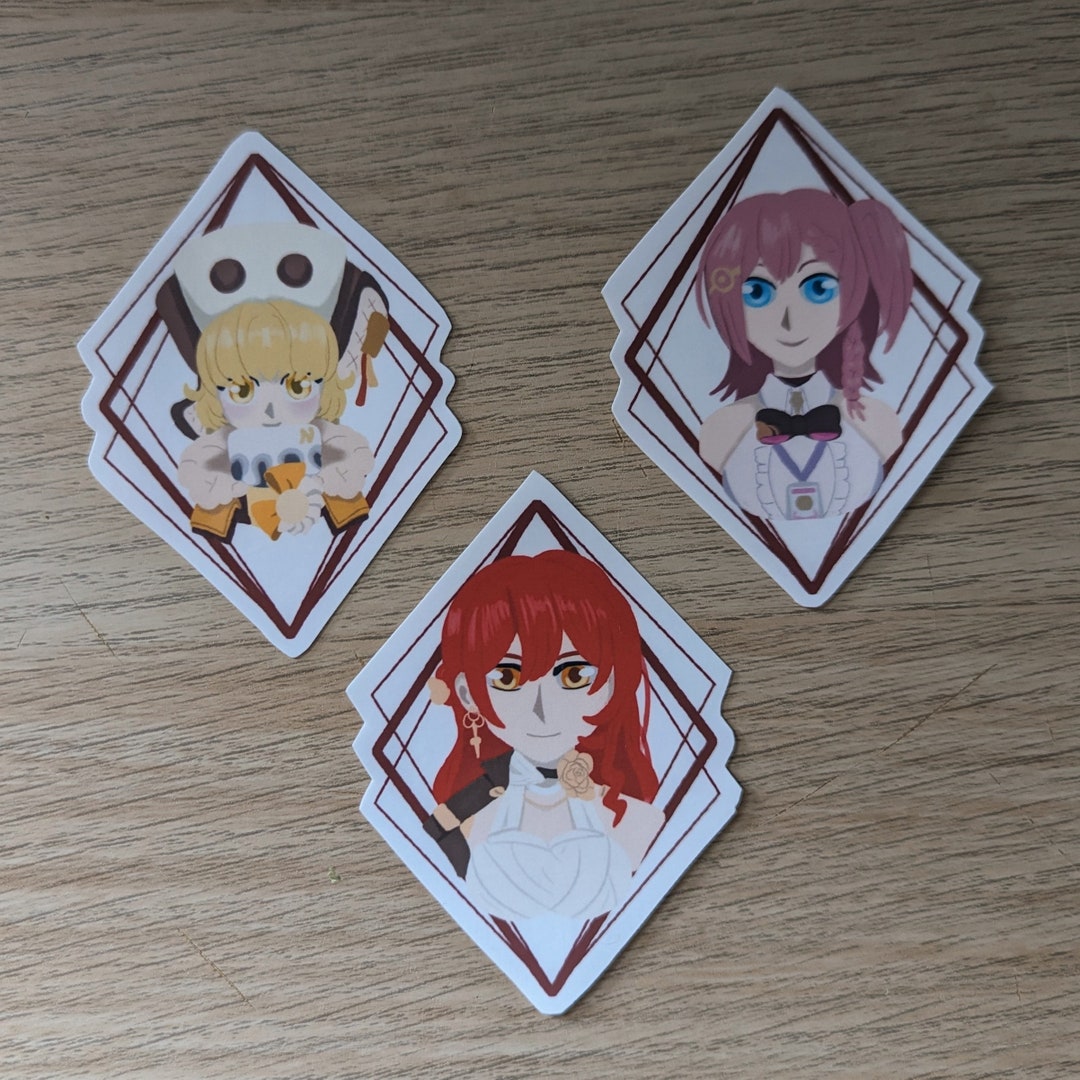 Honkai Star Rail Fire Damage Character Stickers hook, Asta, Himeko 3 ...