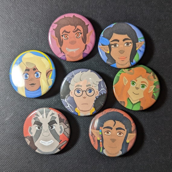Critical Role Vox Machina 1.5 Buttons percy Vex Vax - Etsy