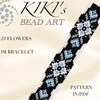 Bead Loom Pattern Mint Flames Ethnic Inspired LOOM Bracelet Pattern in ...