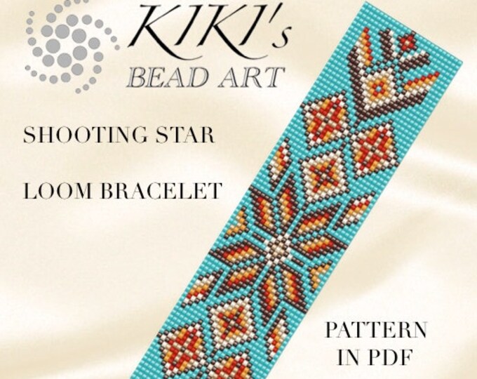 Bead Loom Pattern Shooting Star LOOM Bracelet Pattern in PDF Instant ...
