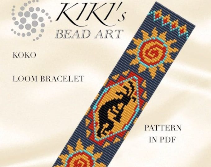 Bead Loom Pattern - Chevron Geometric Inspired LOOM Bracelet Pattern in ...