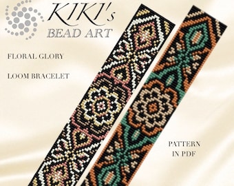 Cow Print Pattern Loom Beading Bracelet Cuff Bead Pattern - Etsy