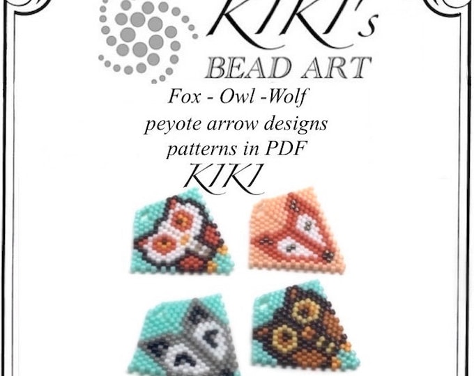 Peyote Arrow Patterns Animal Designs for Earrings Pendant or - Etsy