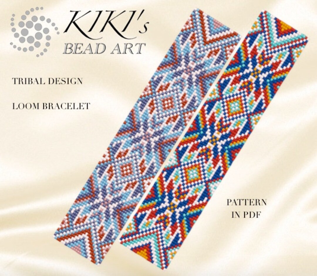 Bead Loom Pattern - Tribal Design Ethnic Inspired LOOM Bracelet Pattern ...
