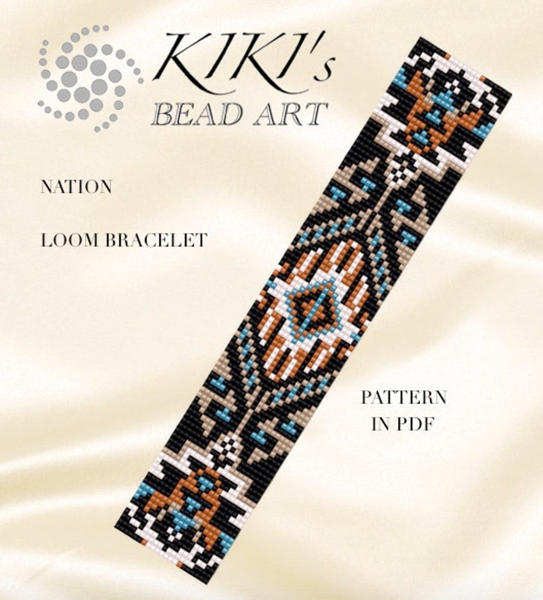 Bead Loom Pattern - Nation Ethnic Inspired LOOM Bracelet Pattern in PDF ...
