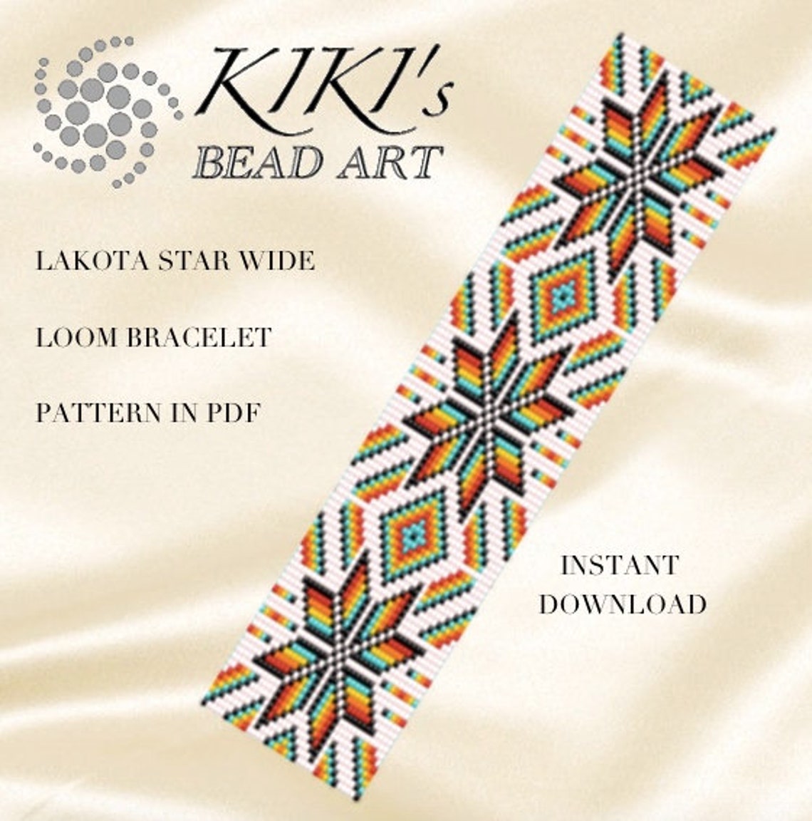 Loom Bracelet Pattern Bead Loom Pattern Lakota Star Wide | Etsy