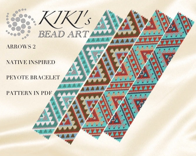 Peyote pattern peyote bracelet pattern Native American Navajo | Etsy