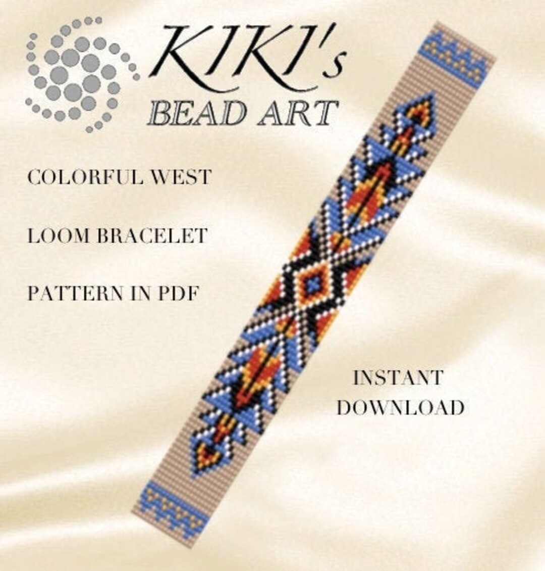 Bead Loom Pattern Colorful West Ethnic Inspired LOOM Bracelet Pattern ...