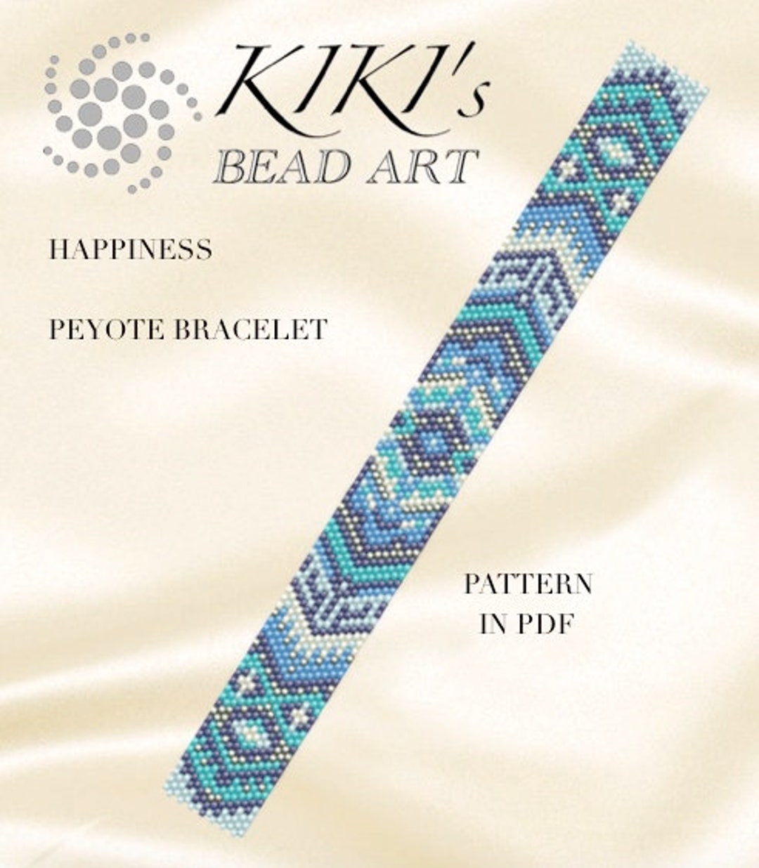 Pattern, Peyote Bracelet Happiness Peyote Bracelet Pattern in PDF Two ...