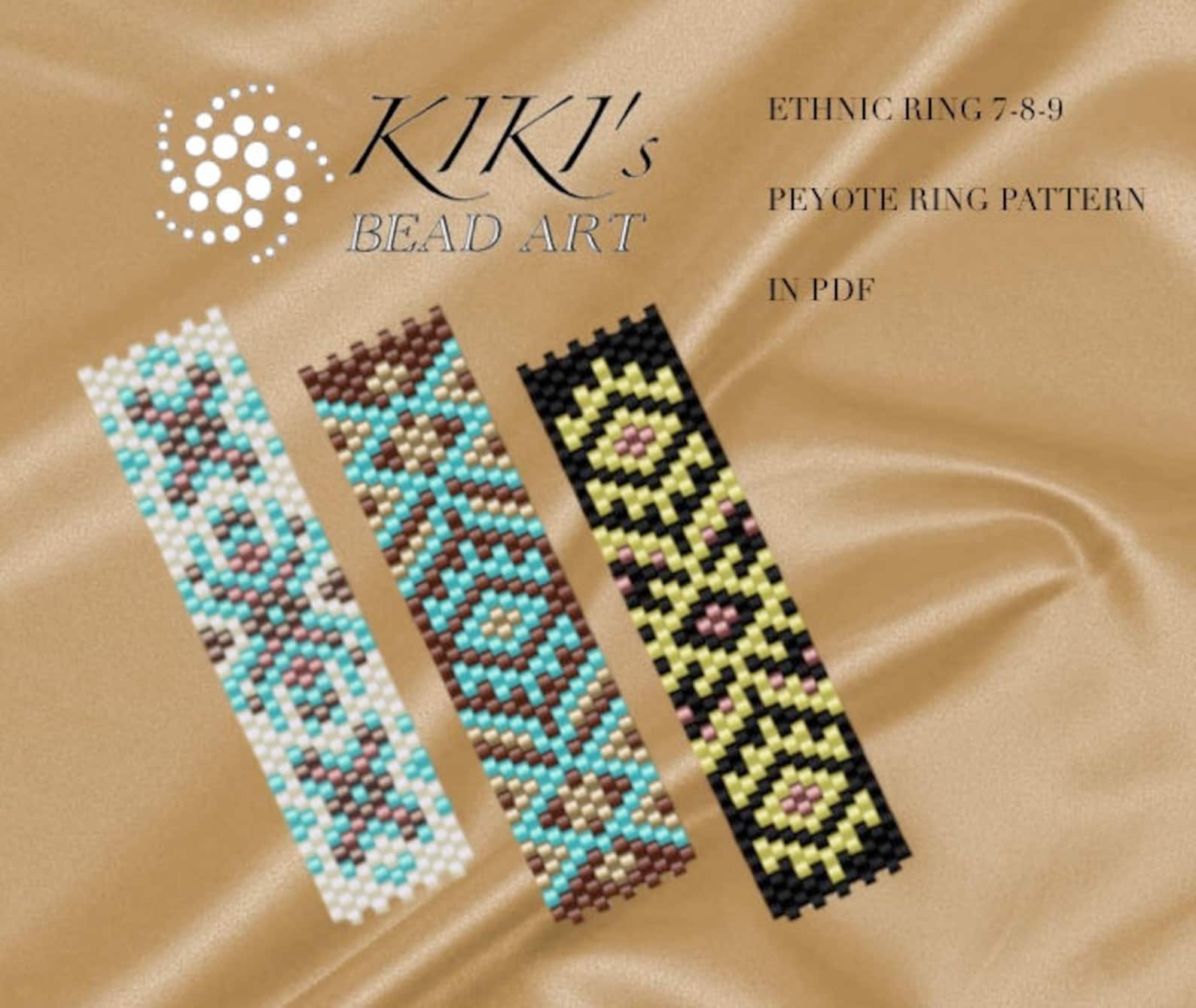 Pattern, Peyote Ring Patterns Ethnic Ring 7,8,9 - Peyote Ring Pattern ...