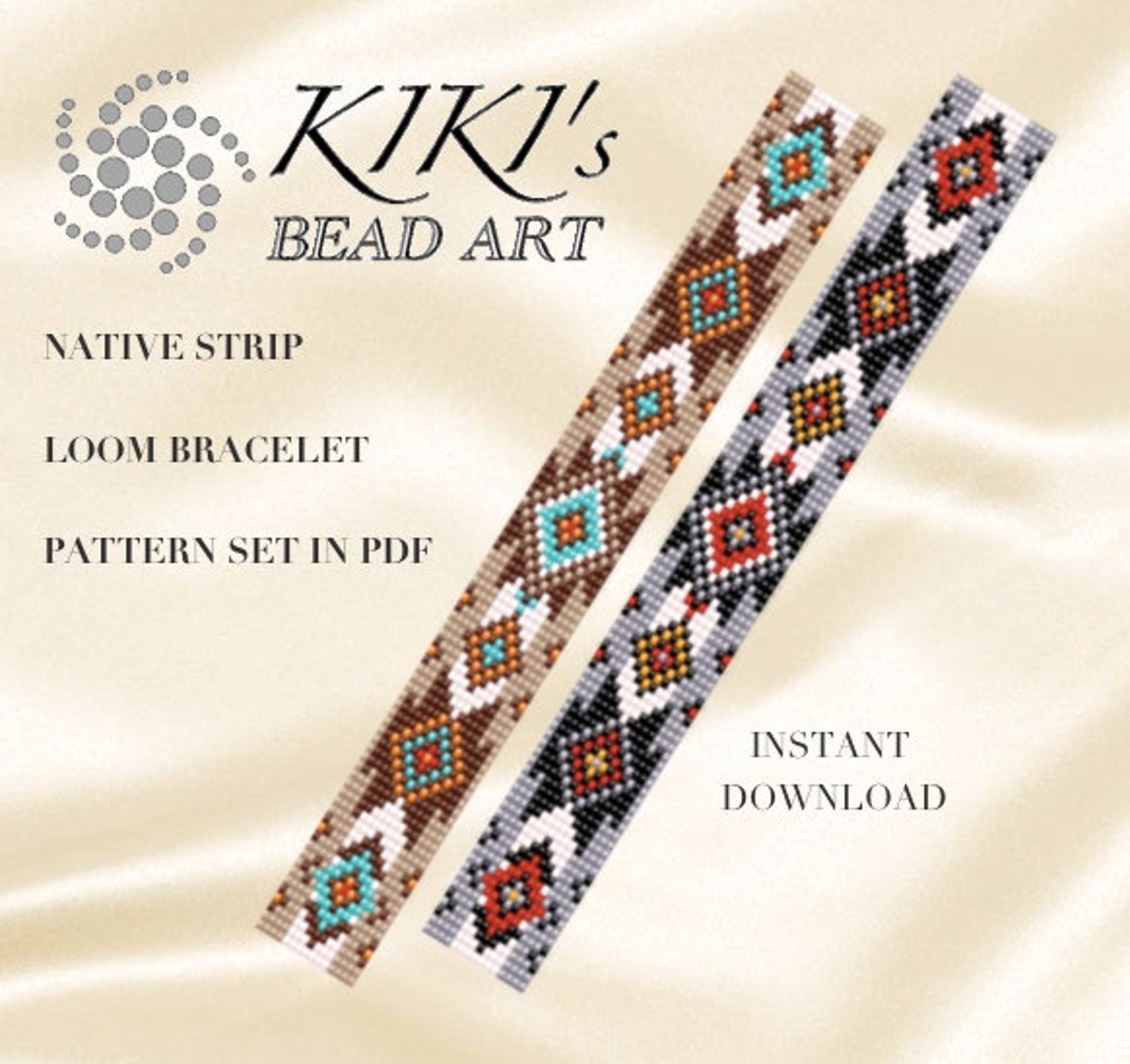 Bead Loom Pattern Native Strip Ethnic Inspired LOOM Bracelet Pattern in ...