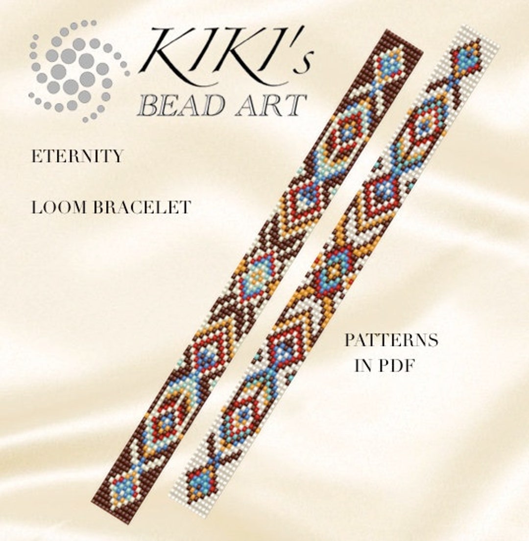 Bead Loom Pattern - Eternity Ethnic Inspired LOOM Bracelet Pattern in ...