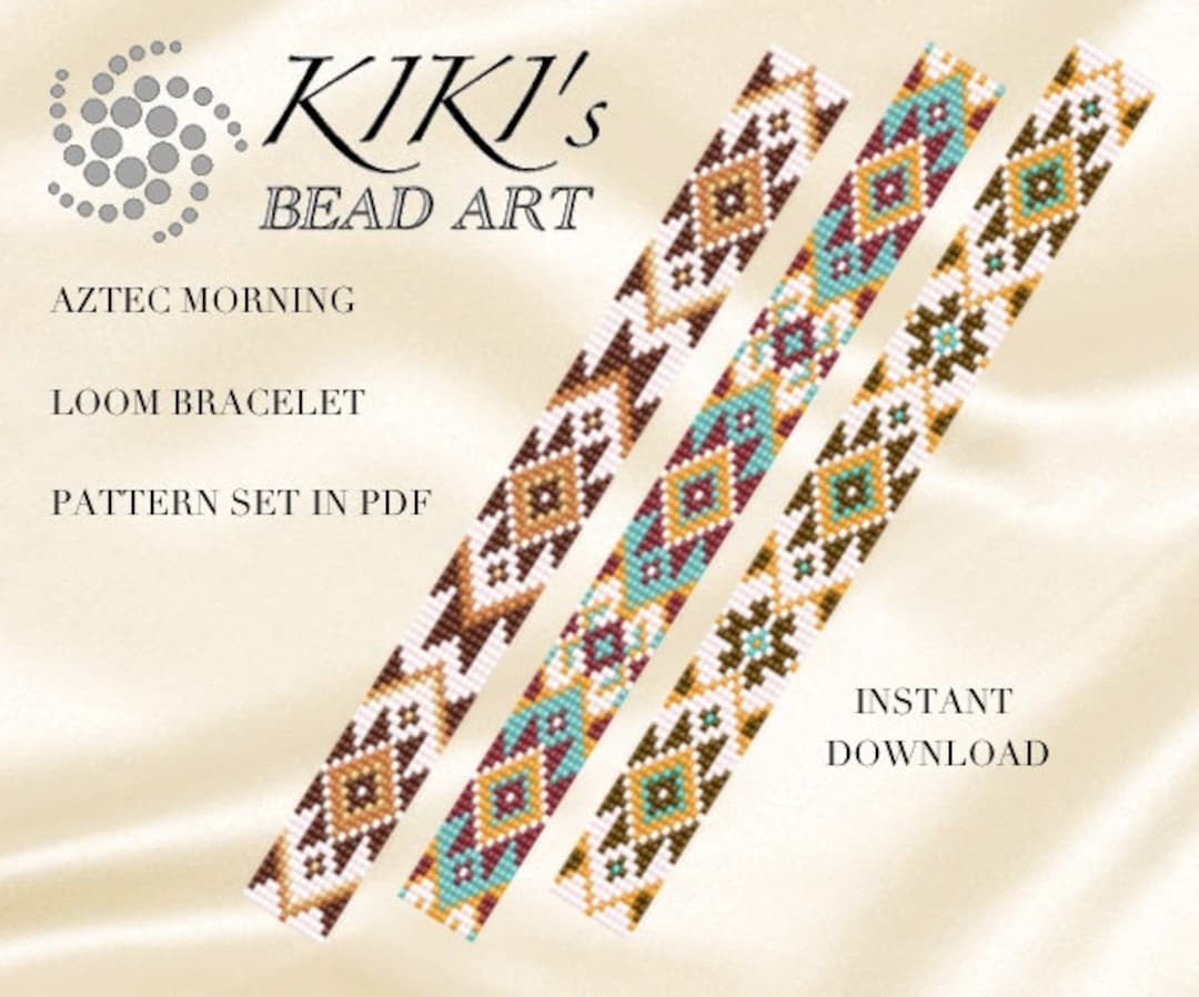 Loom Bracelet Pattern Bead Loom Pattern Native Aztec Morning Ethnic ...