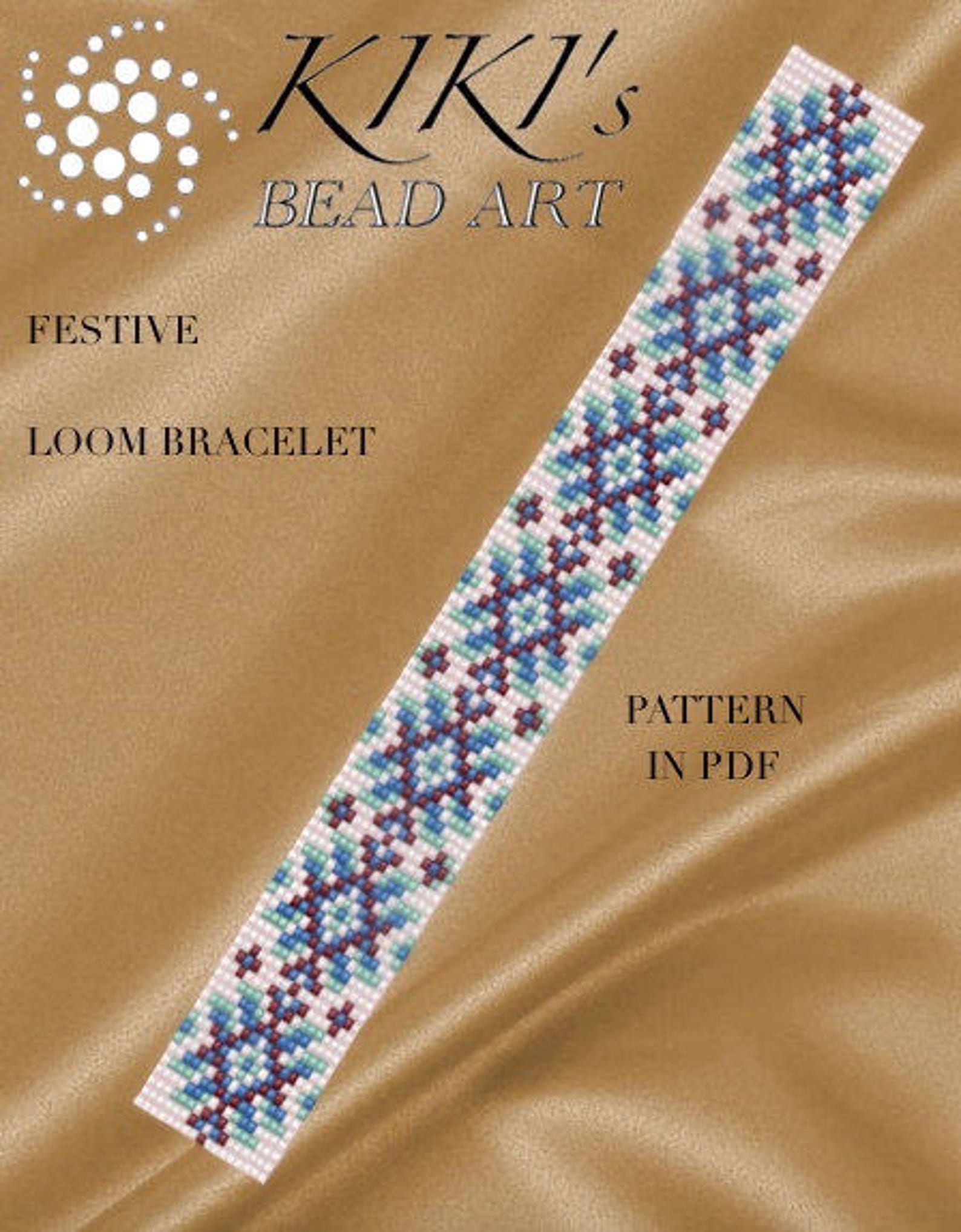 Bead Loom Pattern - Festive - LOOM Bracelet PDF Pattern Instant ...