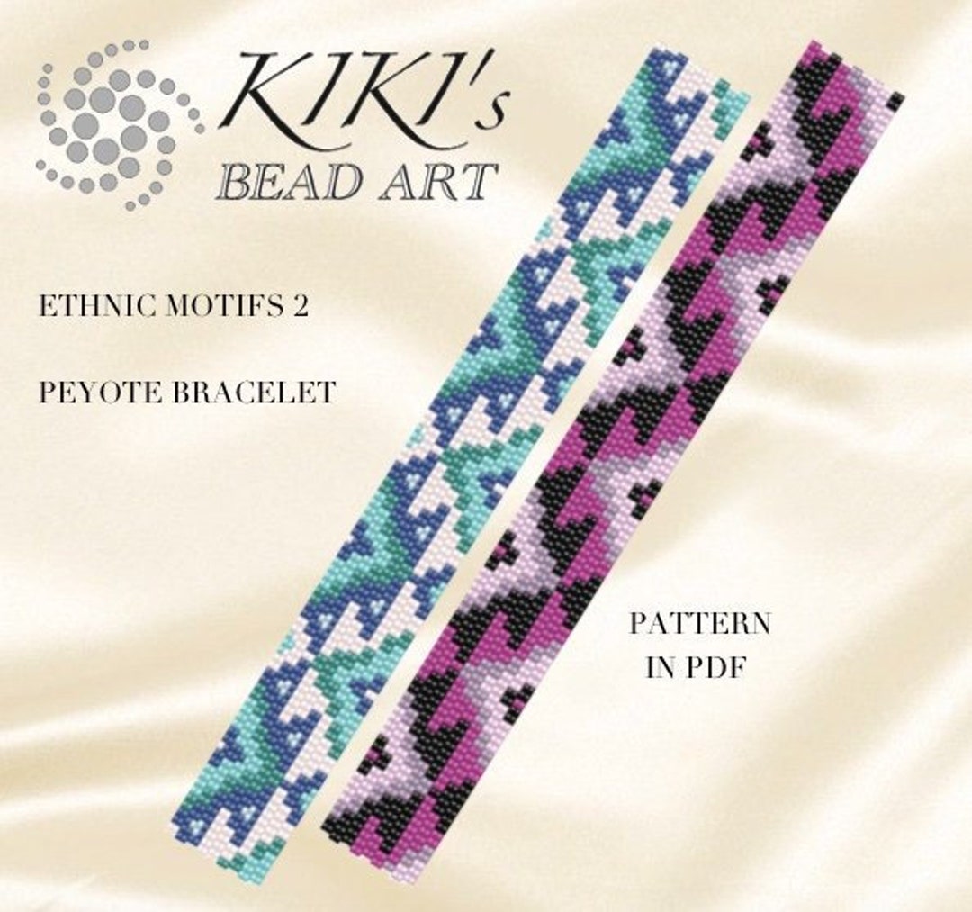 Peyote Pattern, Peyote Bracelet Pattern Ethnic Motifs 2 Native American ...