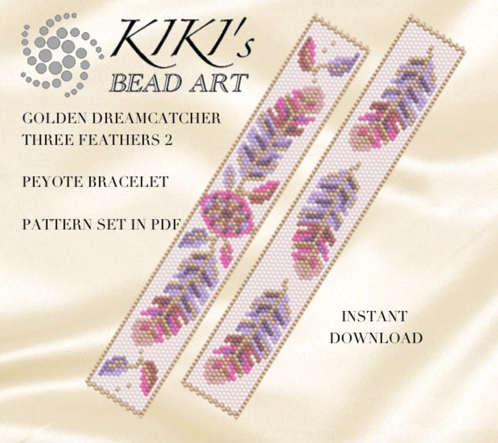 Peyote Bracelet Pattern Peyote Pattern Dreamcatcher and | Etsy