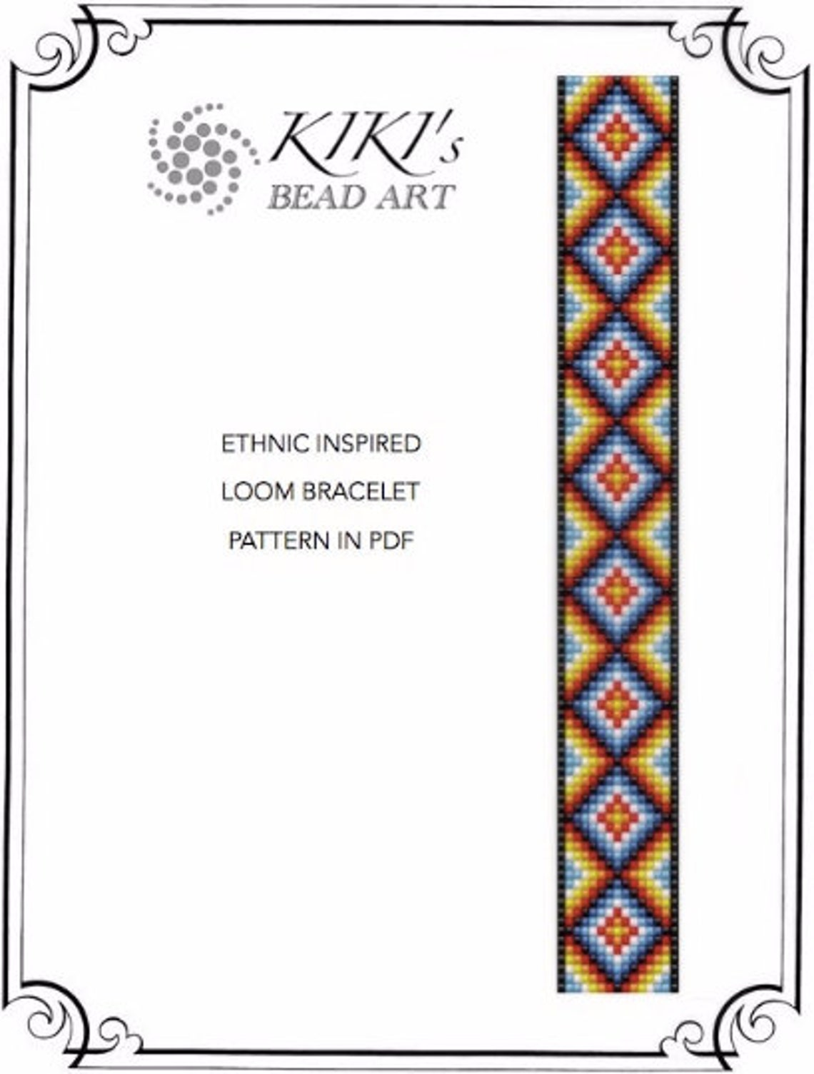 Bead Loom Pattern - Ethnic Feeling Native Inspired LOOM Bracelet ...