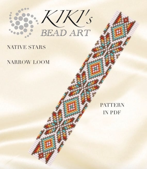 Bead Loom Pattern Narrow Native Stars LOOM Pattern in PDF - Etsy