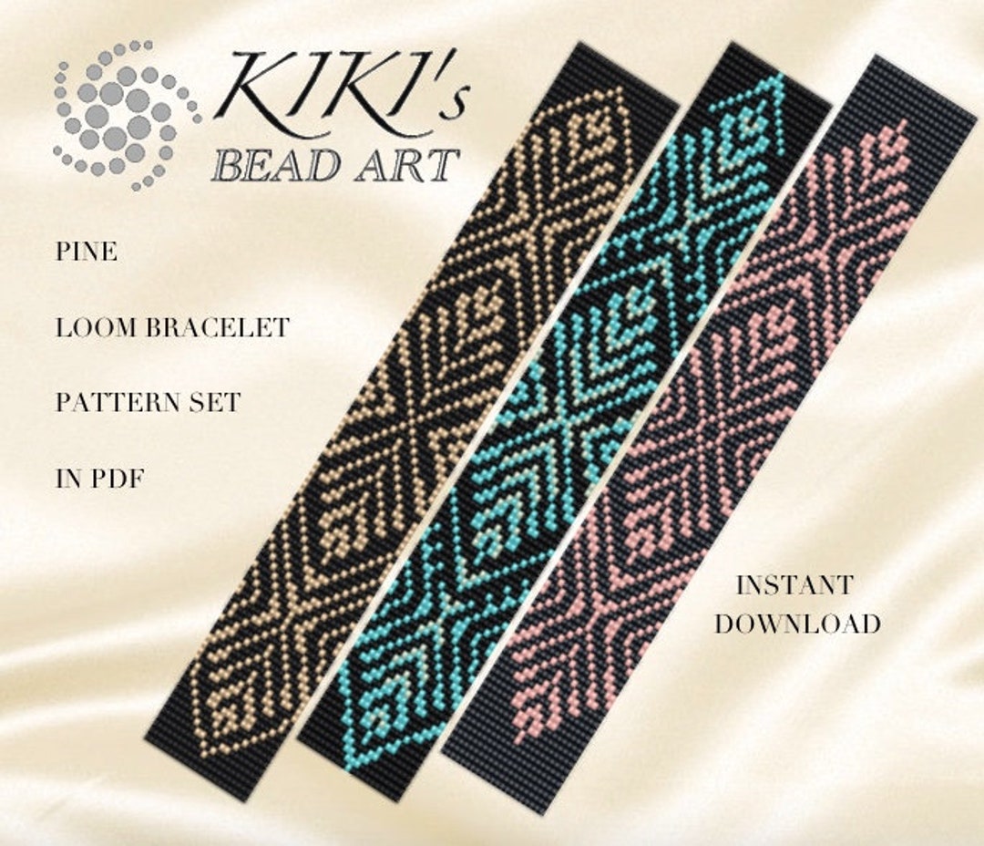 Loom Bracelet Pattern, Bead Loom Pattern, Loom Pattern - Pine LOOM ...
