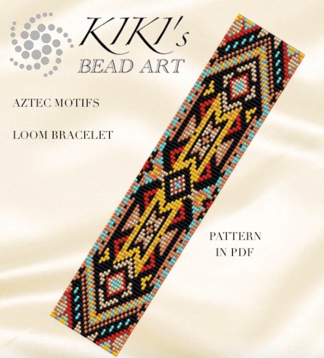 Bead Loom Pattern Bracelet Aztec Motifs LOOM Bracelet Pattern in PDF ...