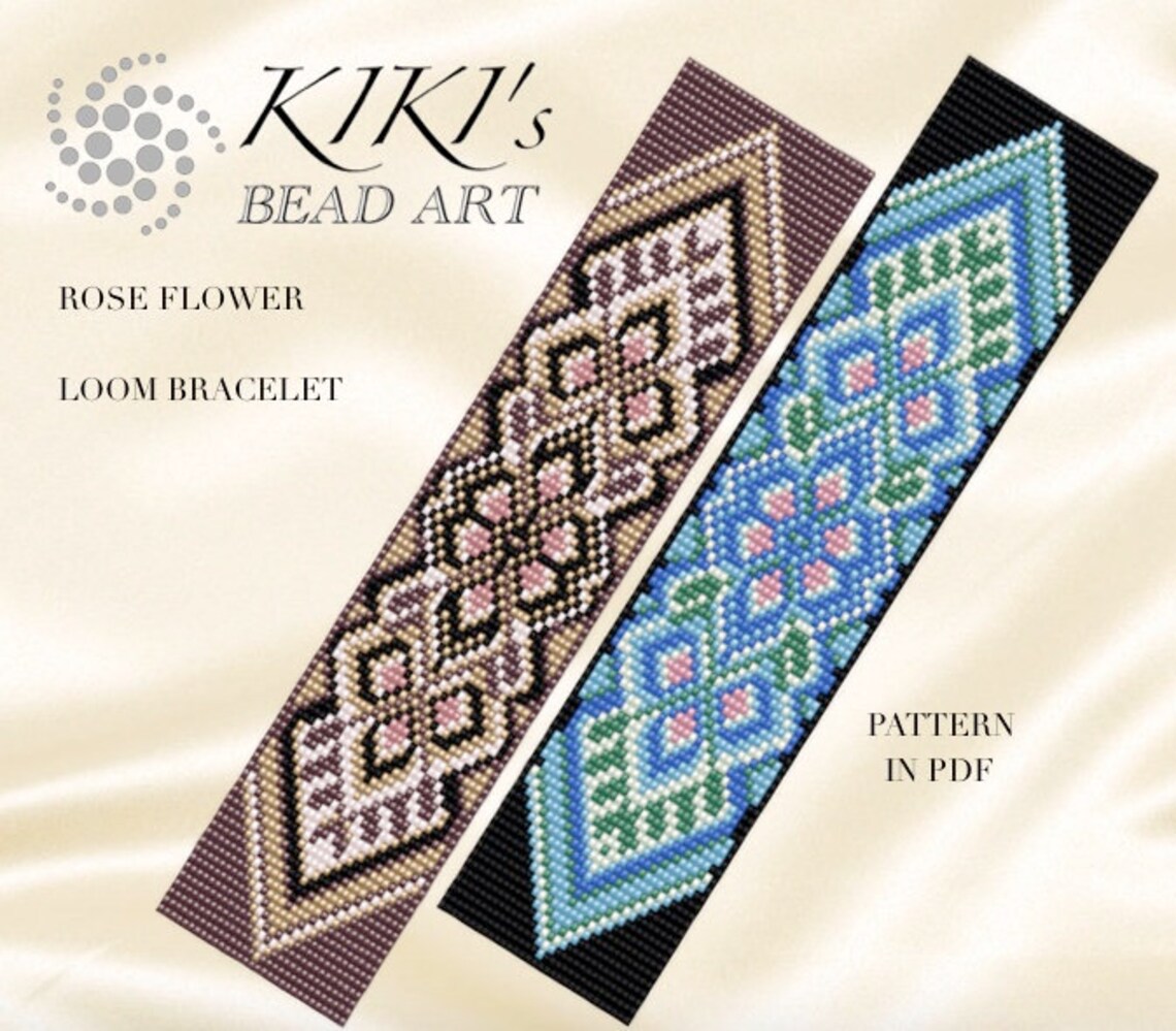 Loom Bracelet Pattern Bead Loom Pattern Rose Flowers LOOM - Etsy