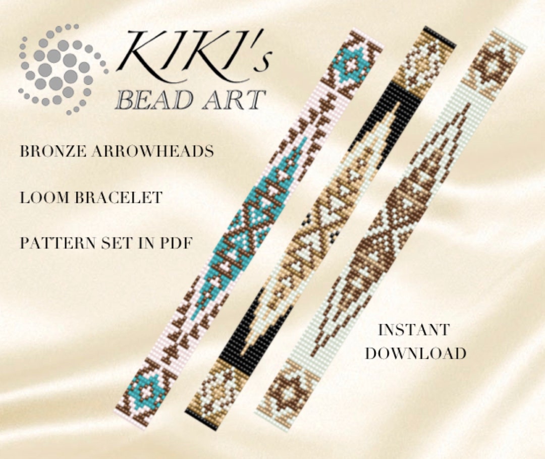 Bead Loom Pattern - Bronze Arrowheads Ethnic Inspired LOOM Bracelet ...