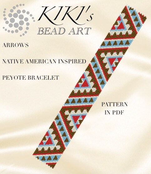 Peyote pattern peyote bracelet pattern Native American Navajo | Etsy