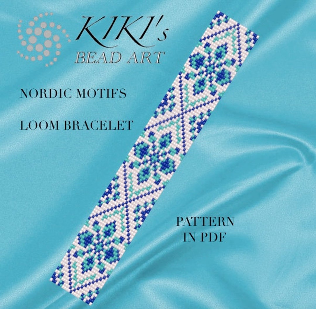 Loom pattern Nordic motifs LOOM bracelet pattern in PDF - Etsy España