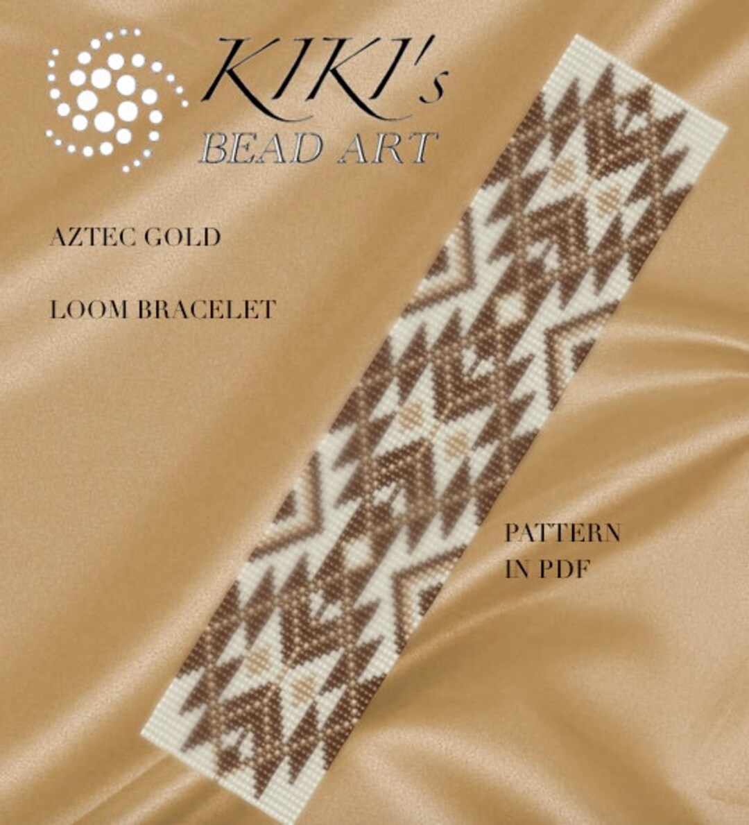 Bead Loom Pattern - Aztec Gold LOOM Bracelet PDF Pattern Instant ...