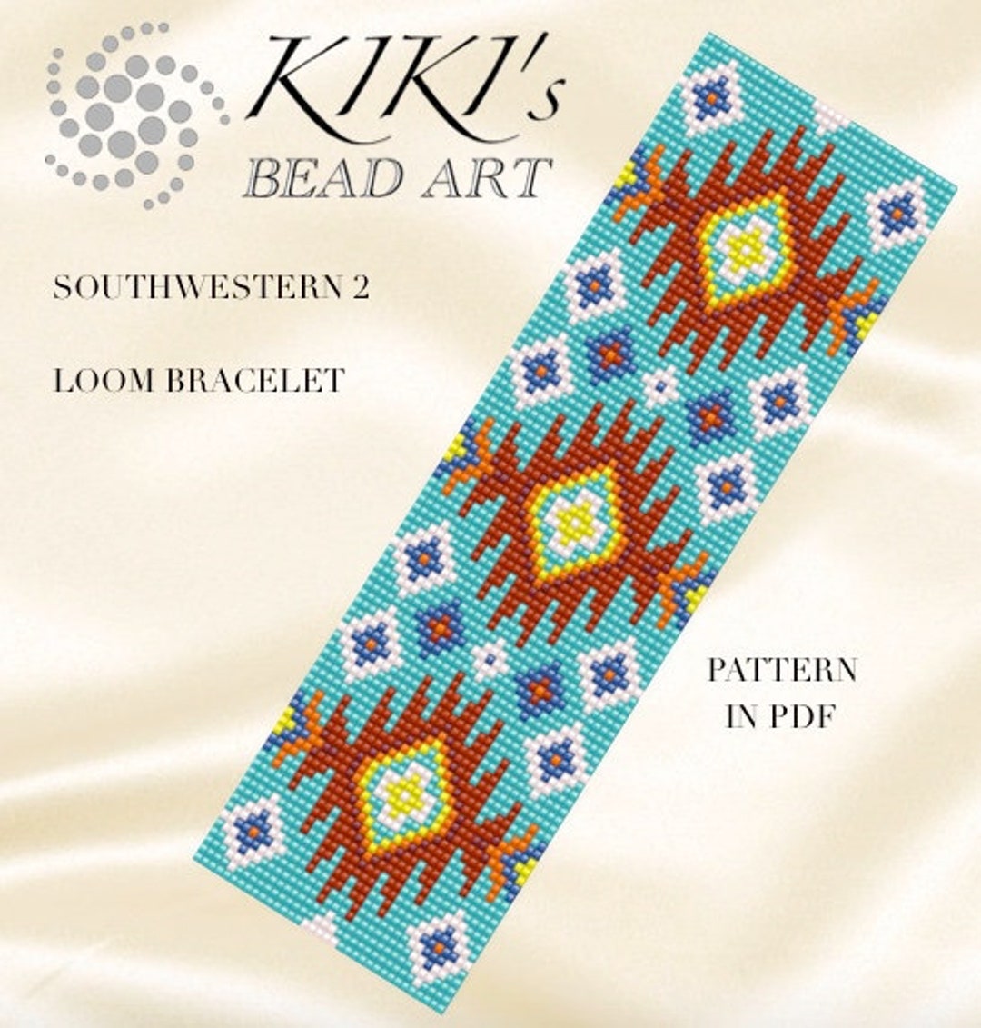 Bead Loom Pattern - Southwestern Ethnic Inspired LOOM Bracelet Pattern ...
