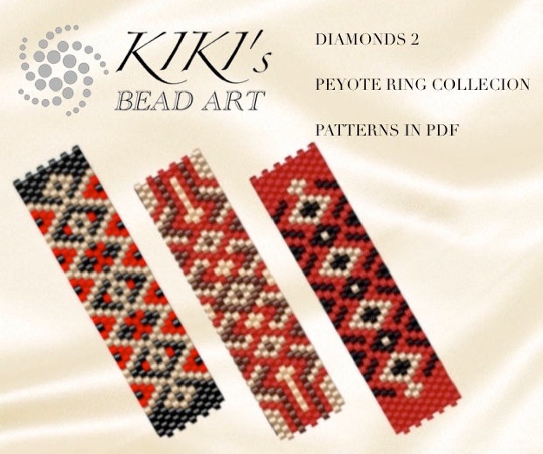 Pattern, Peyote Ring Patterns Diamonds 2, Rings - Peyote Ring Pattern ...