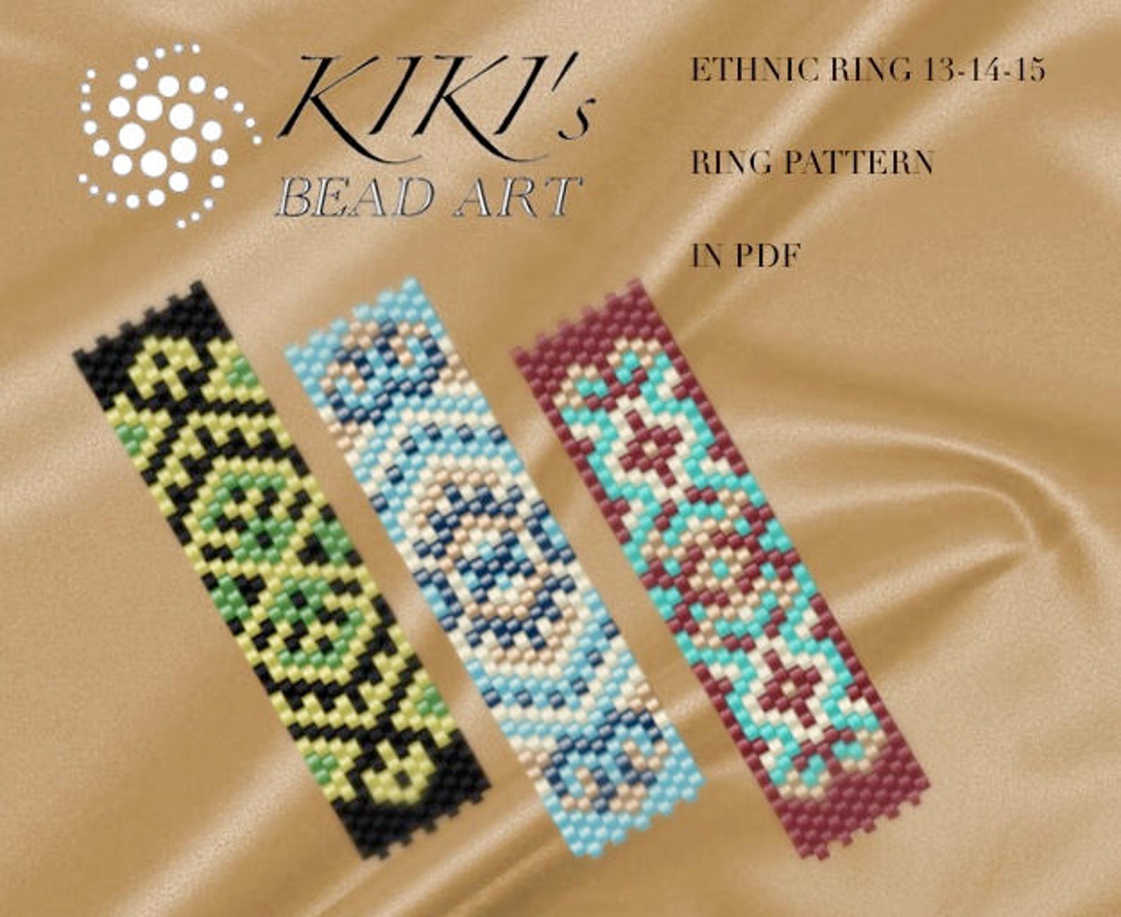 Pattern Peyote Ring Patterns Ethnic Rings Pattern Collection - Etsy