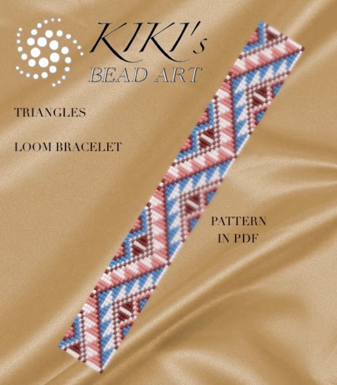 Bead loom pattern Triangles ethnic inspired LOOM bracelet | Etsy