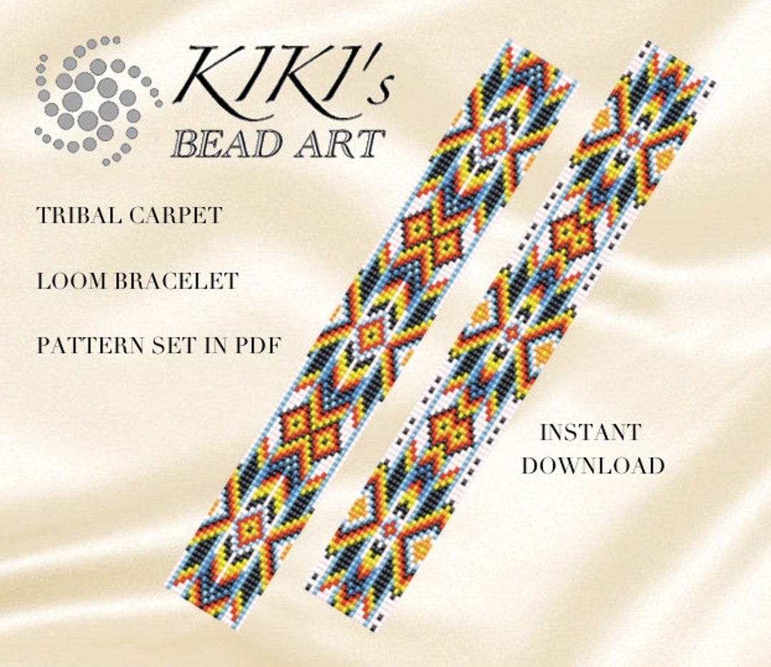 LOOM Bead Pattern, Loom Bracelet Pattern Ethnic Inspired Native Styled ...