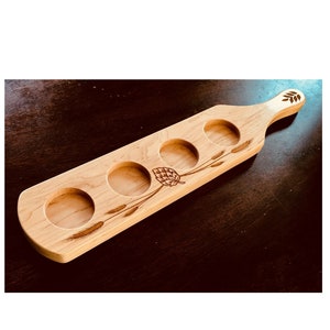 Wood Beer Glass Paddle Sampler Bar Sign Home Brew Flight Hopps - Etsy