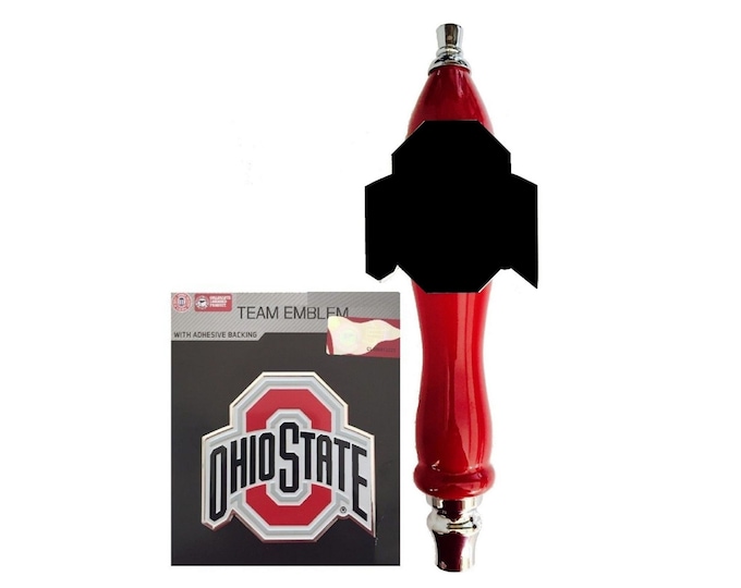 Ohio State Buckeyes OSU Emblem Beer Tap Handle Knob Tapper for - Etsy