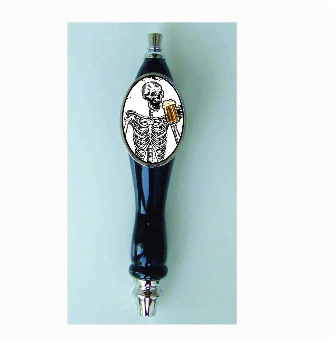 Halloween Party Skeleton Bones Skull Themed Beer Tap Handle for Man ...